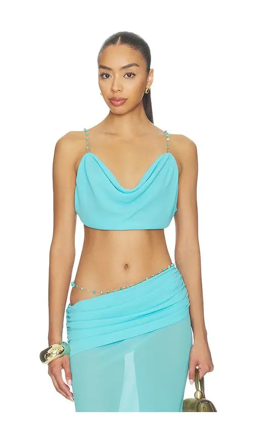 Nbd Kalika Embellished Shoulder Strap Top