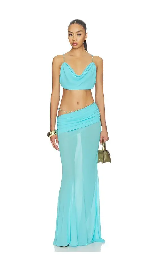 Nbd Kalika Embellished Shoulder Strap Top