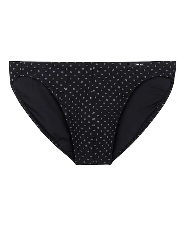 HOM Max Comfort Micro Briefs - Black Print