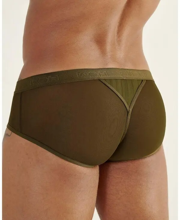 HOM Woh Personal Allure Mini Briefs - Olive
