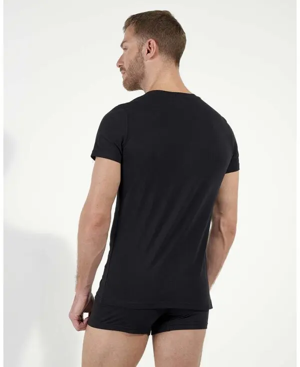 HOM Supreme Cotton Crew Neck T-shirt - Black