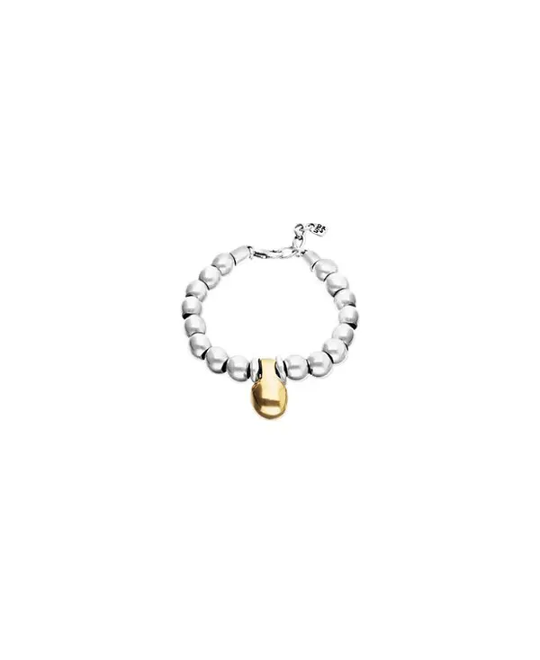 UNODE50 Sterling Silver And 18k Gold Plated Bracelet - Silver/gold