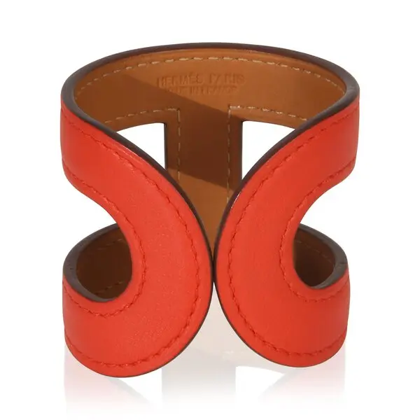 Hermès Leather Cuff Bracelet - N/a