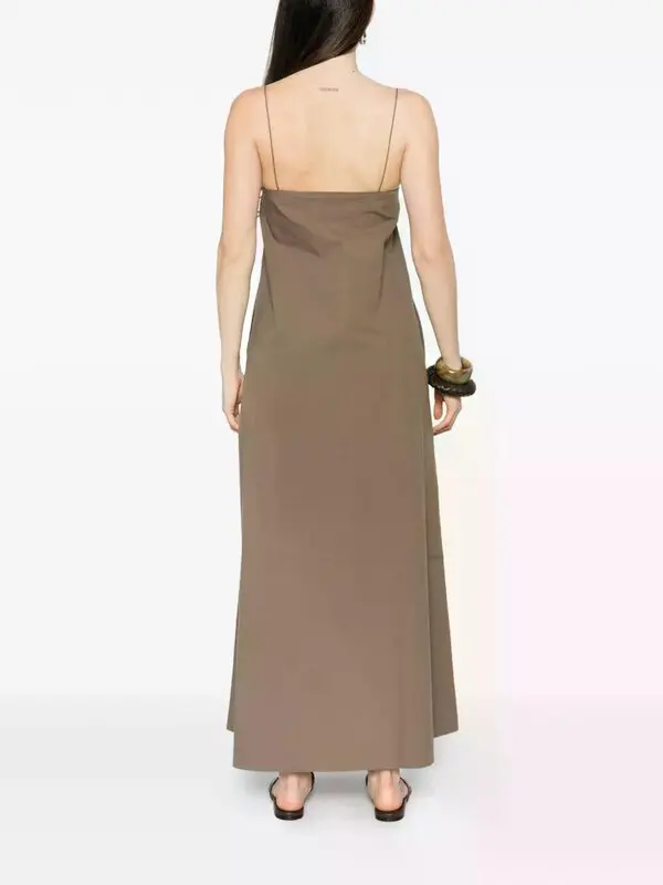 Matteau Spaghetti-straps Square-neck Maxi Dress