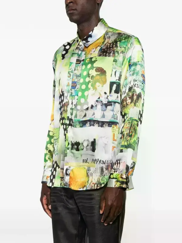 Martine Rose Graphic-print Long-sleeve Shirt