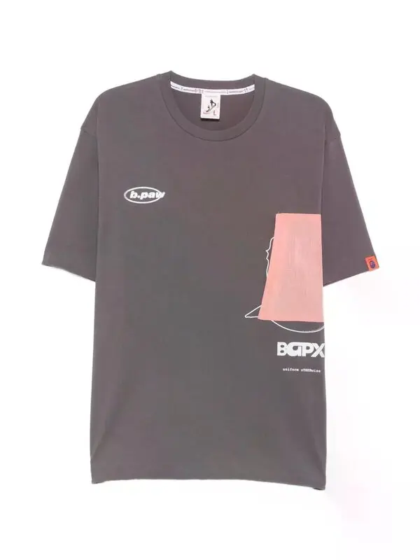 A BATHING APE Logo-print Panelled T-shirt