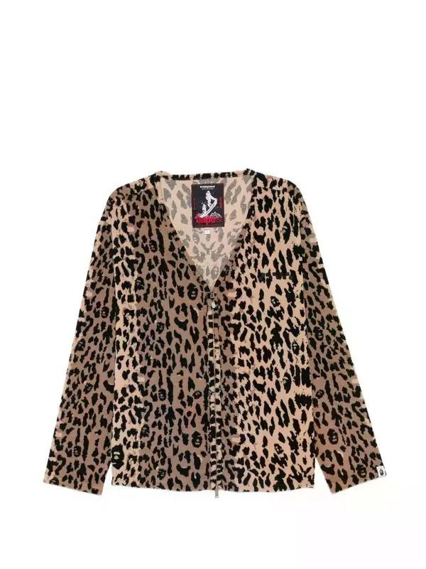 A BATHING APE X Kazuki Kuraish Leopard-pattern Jacket