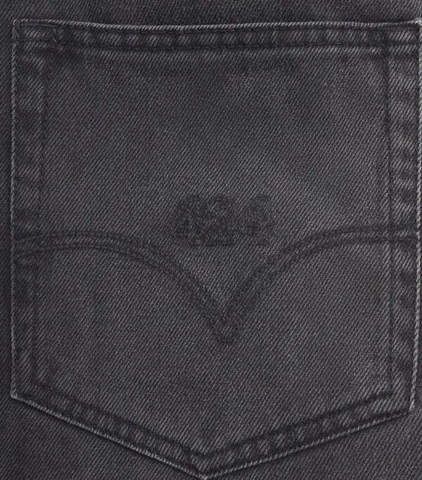 424 Loose Wide-leg Jeans - Black