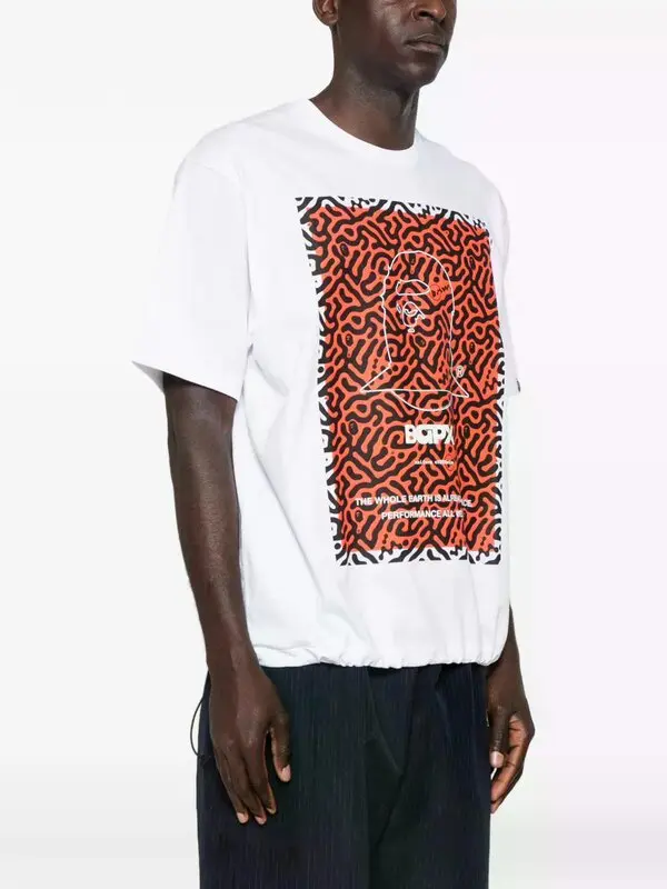 A BATHING APE Graphic-print Drawstring T-shirt