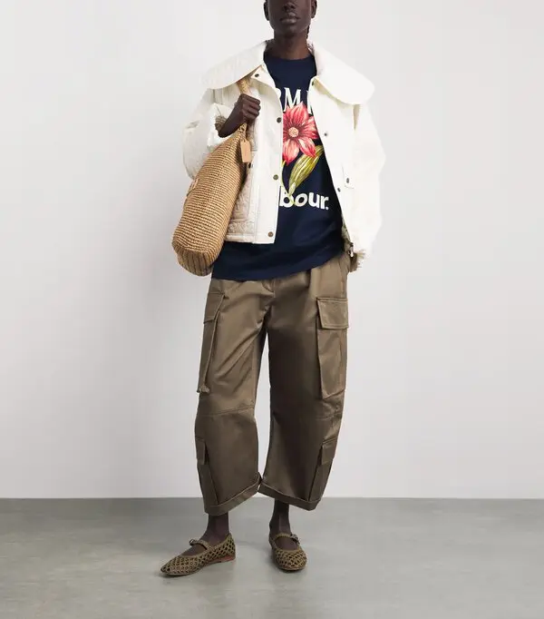 Barbour X Farm Rio Wild Flower T-shirt - Navy