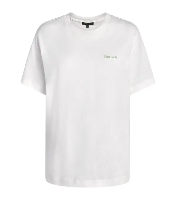 Maje Cotton Graphic T-shirt