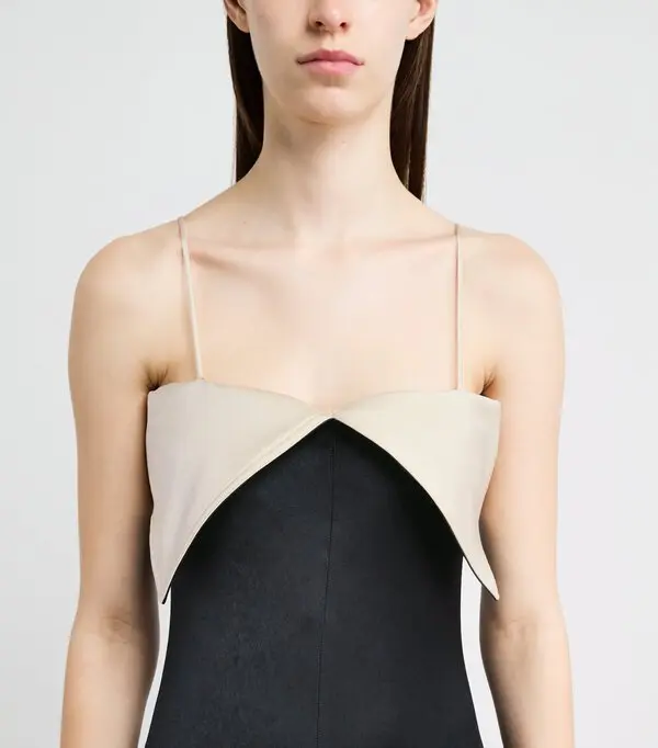 Nanushka Satin Nelma Maxi Dress - Black