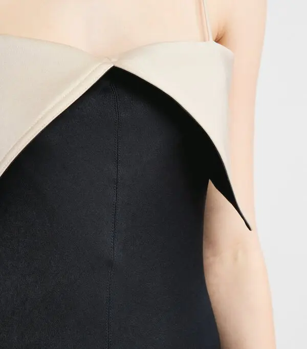 Nanushka Satin Nelma Maxi Dress - Black