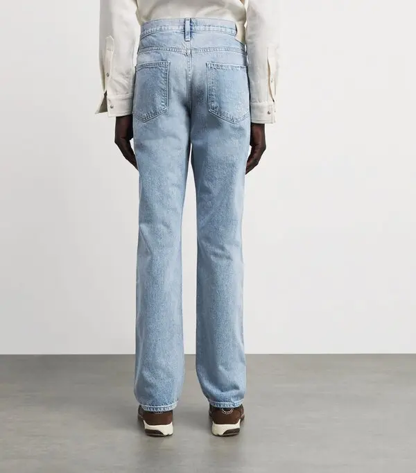 Paige Doheny Relaxed Straight Jeans - Blue