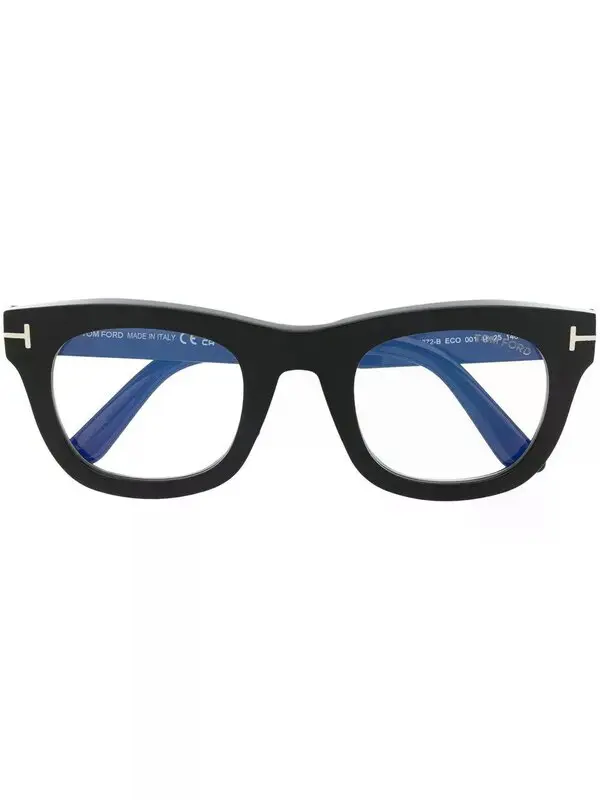 TOM FORD Logo-plaque Arm Glasses - Black