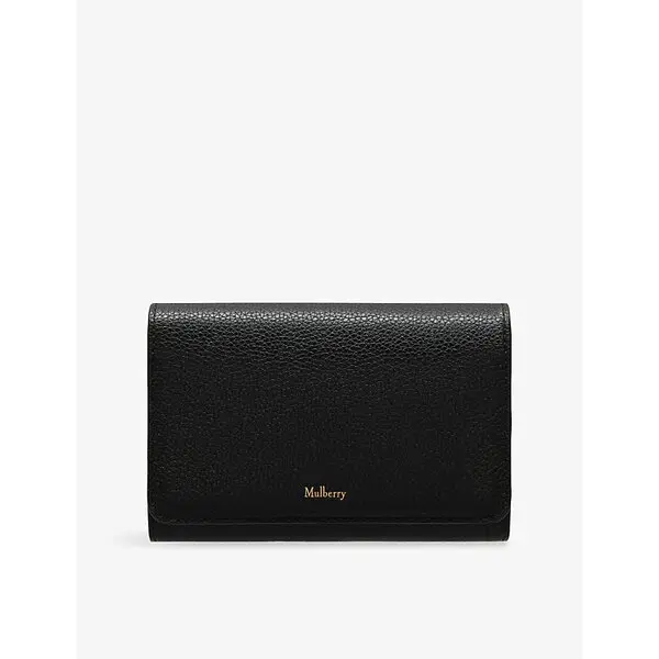 Mulberry Continental Medium Leather Wallet - Black