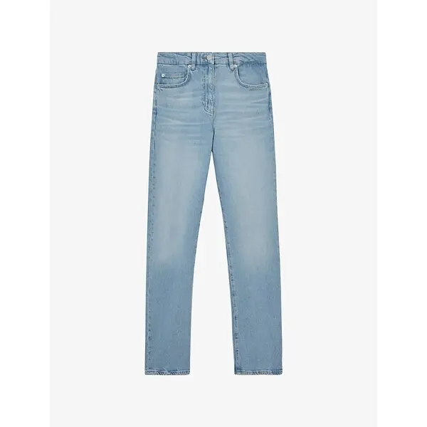 REISS Aubrey Slim-fit Straight Leg Jeans - Light Blue