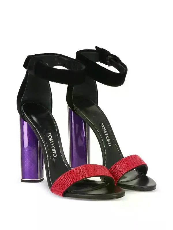 TOM FORD Beaded-strap Block-heel Sandals
