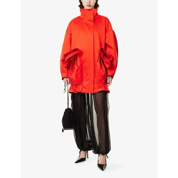 ASHLYN Chandra Cocoon Cotton Coat