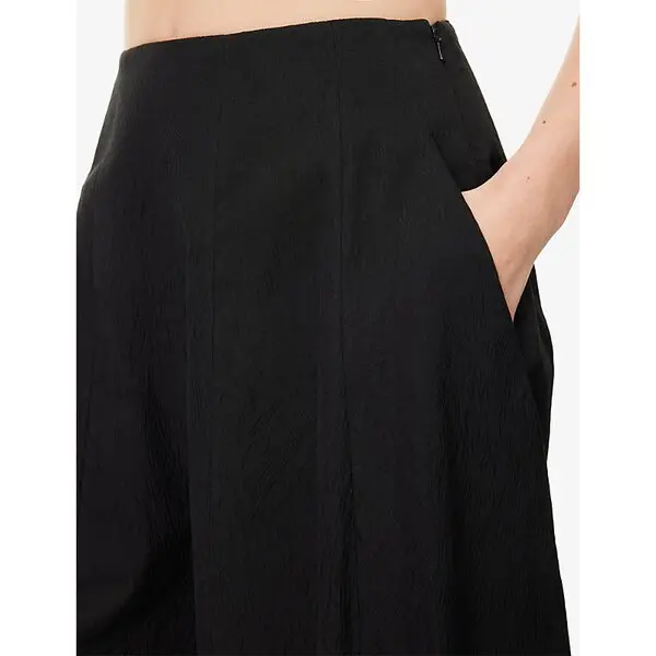 ASHLYN Pallin Cropped Pleated Trousers
