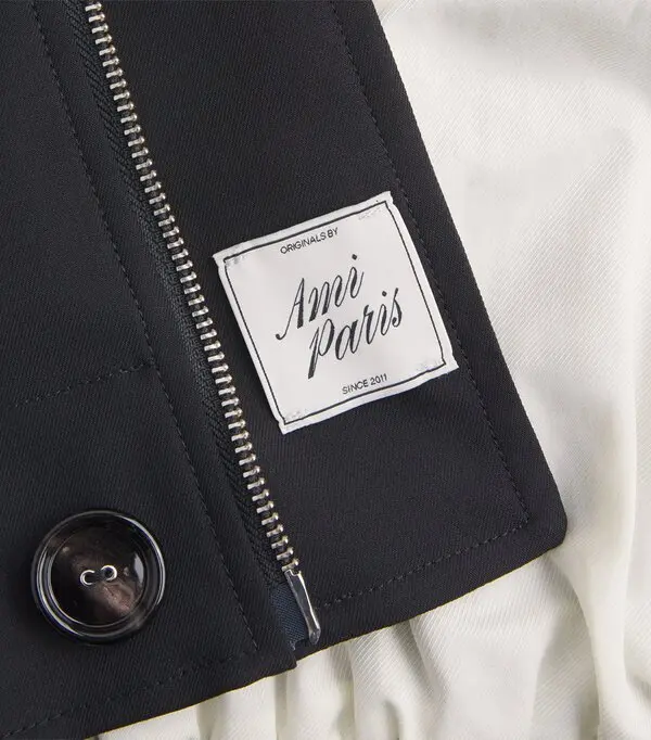 AMI Paris Virgin Wool Harrington Jacket