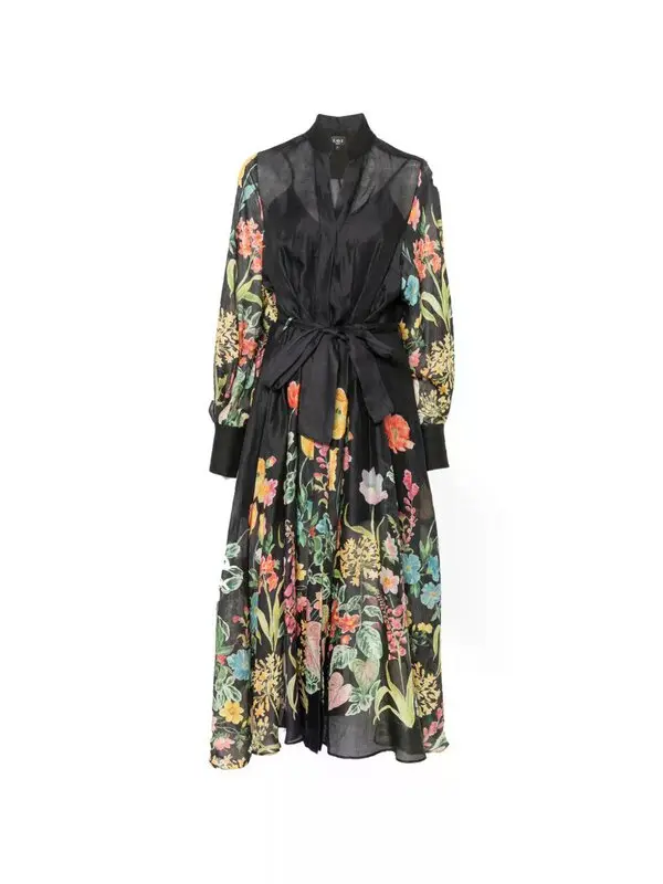 LAVI COUTURE Artemisia Belted Midi Dress