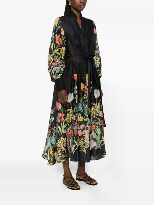 LAVI COUTURE Artemisia Belted Midi Dress