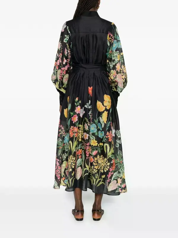 LAVI COUTURE Artemisia Belted Midi Dress