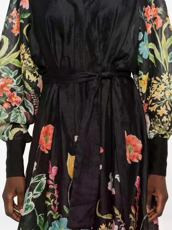 LAVI COUTURE Artemisia Belted Midi Dress