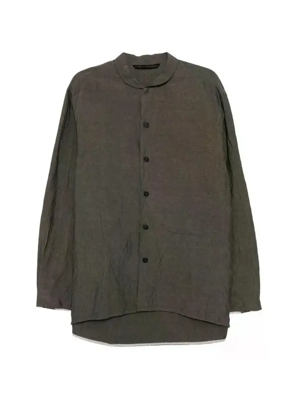FORME D'EXPRESSION Crinkled-finish Shirt - Grey