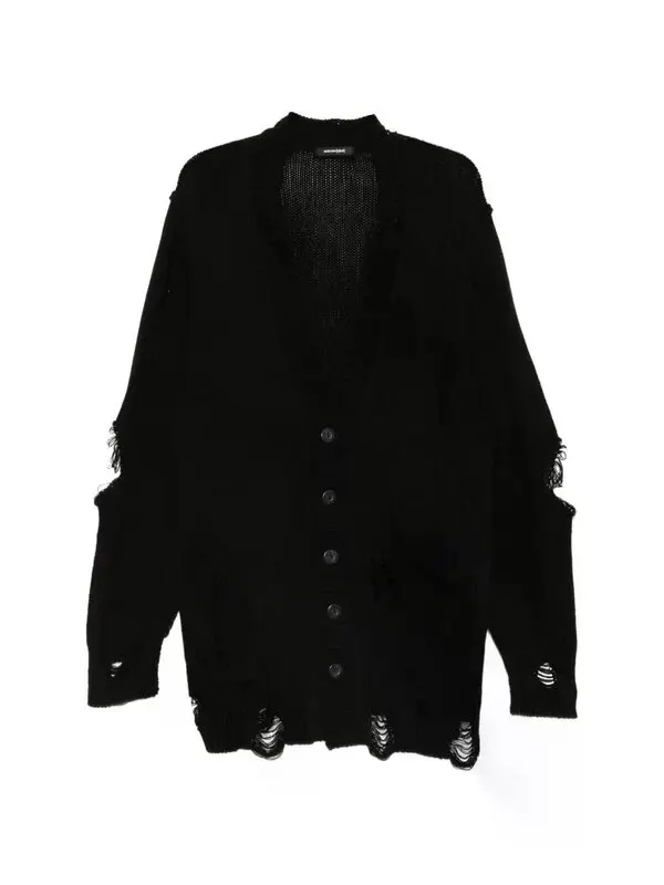 NUDE:MASAHIKO MARUYAMA Distressed V-neck Cardigan