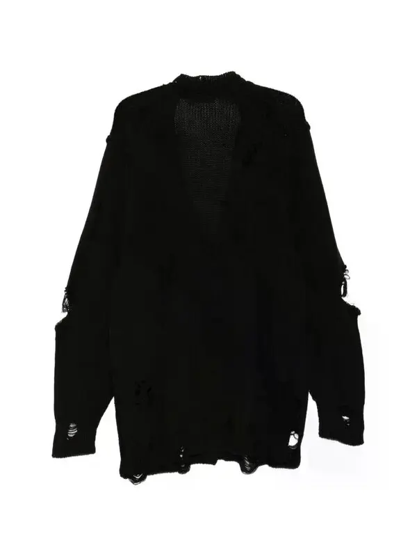 NUDE:MASAHIKO MARUYAMA Distressed V-neck Cardigan