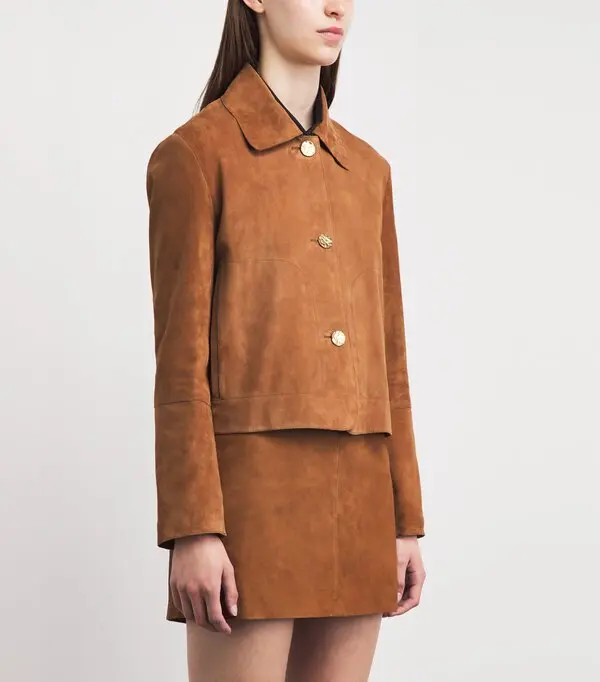 ARMA Lamb Suede Maeve Jacket - Brown