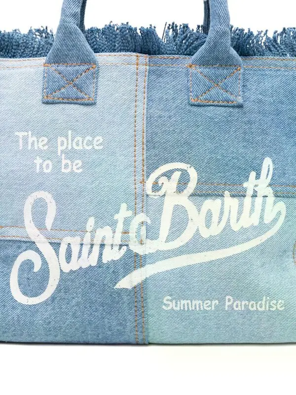 MC2 SAINT BARTH Patchwork Fringe Shoulder Bag