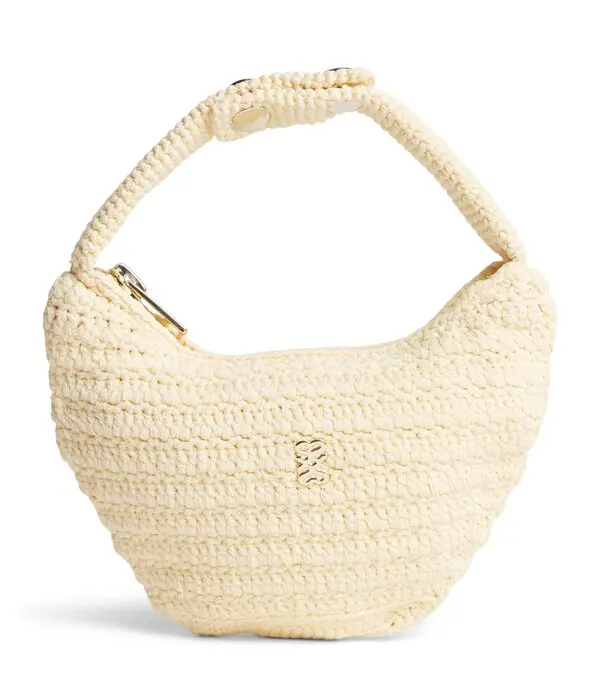 Sandro Mini Crochet Top-handle Bag