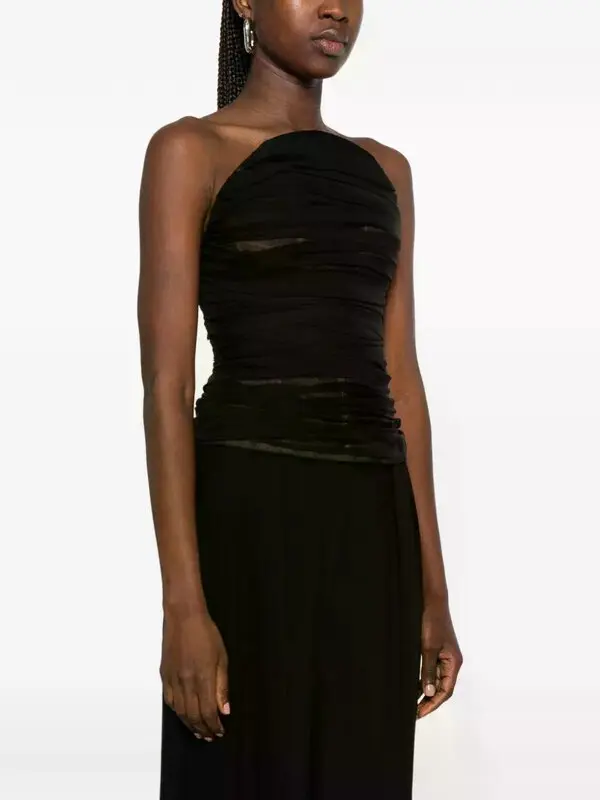 Balenciaga Ruched Halterneck Top
