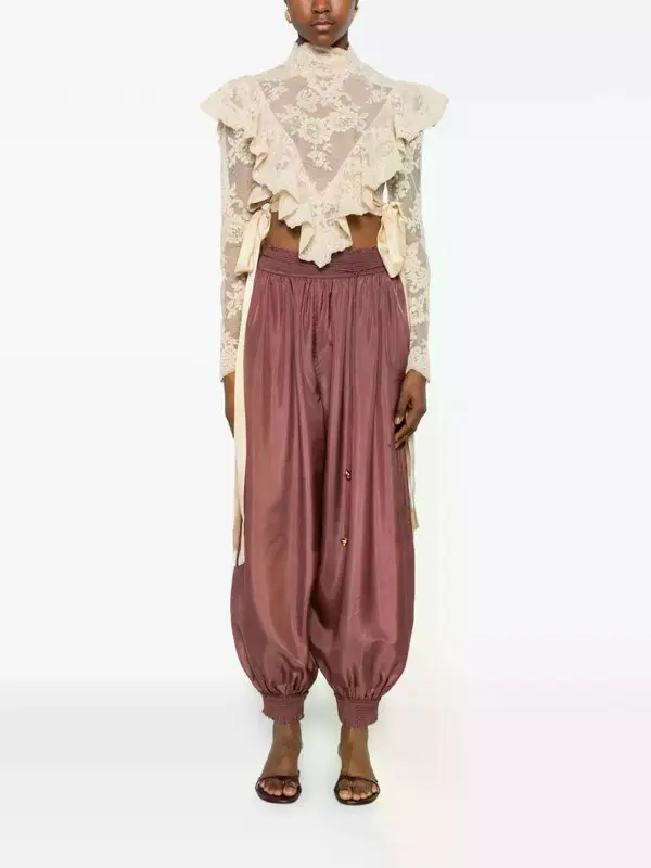 Zimmermann Luna Ruffled Lace Top
