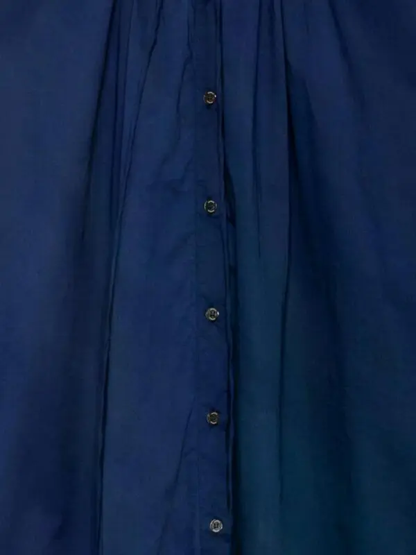 Aspesi Mandarin-collar Mini Dress - Blue