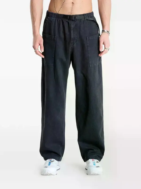 Gramicci Belted Patch-pocket Trousers - Grey