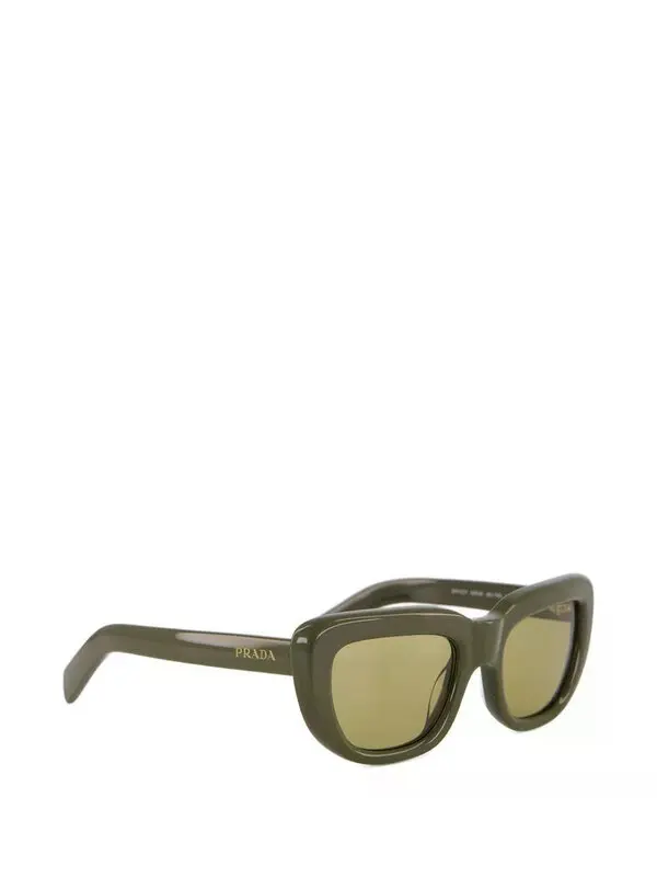 Prada Rectangle-frame Sunglasses - Green