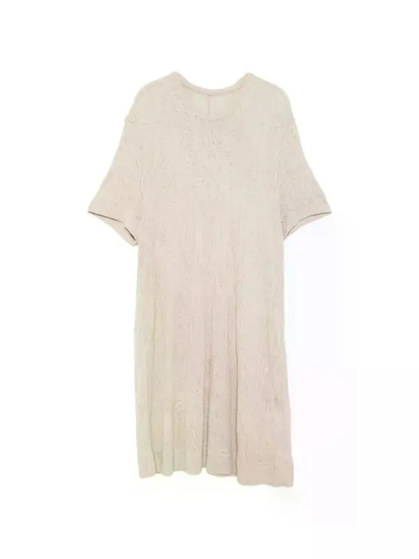 JULIUS Jacquard-weave Short-sleeve T-shirt - Neutrals
