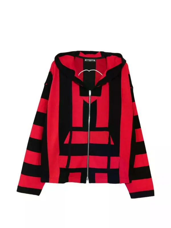 MASTERMIND WORLD Striped Drawstring Hoodie
