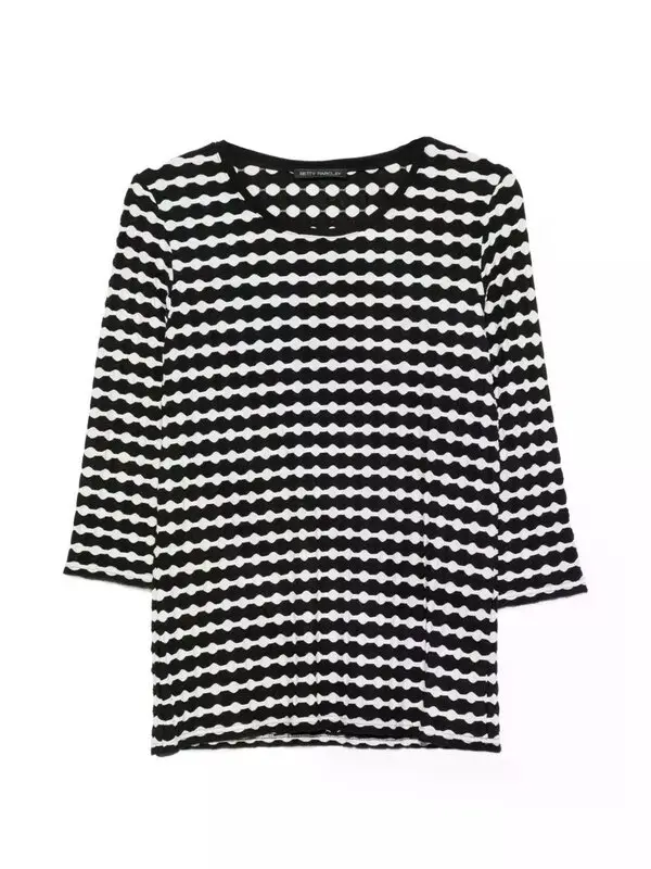 BETTY BARCLAY Striped Pattern T-shirt