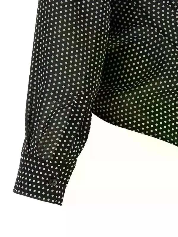 Junya Watanabe Polka-dot Asymmetric Shirt