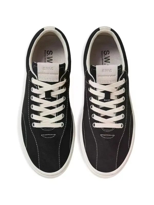 S.W.C STEPNEY WORKERS CLUB Surma Canvas Sneakers - Black