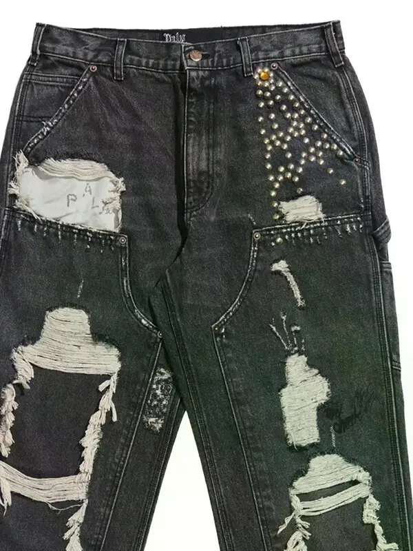 PALY Busted Studded Distressed Jeans
