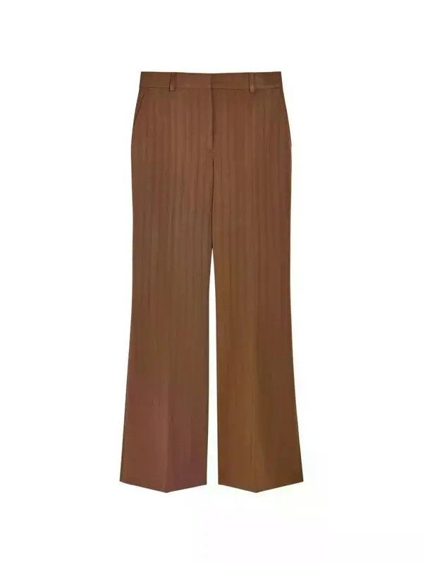 Stella McCartney Herringbone-pattern Wide Leg Trousers