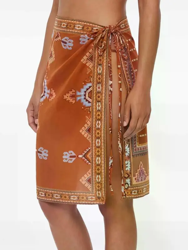 Camilla Fabric Of Time Macramé-tie-waist Sarong