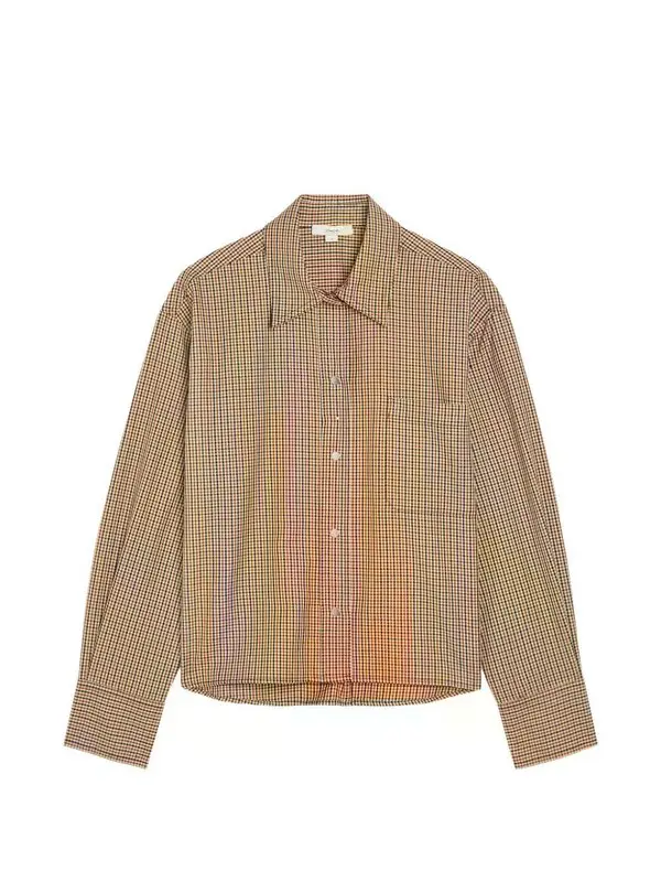 Vince Gingham-check Press-stud Shirt