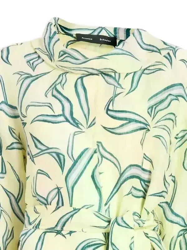 Proenza Schouler Lalia Leaf-print Mini Dress